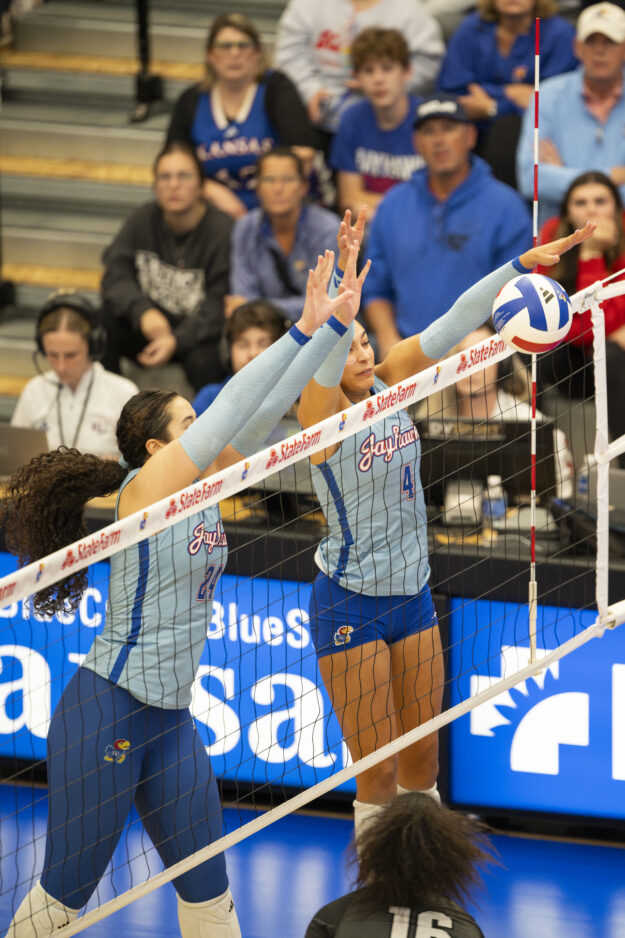 PHOTOS: KU volleyball beats No. 20 Colorado in four sets - KU Sports